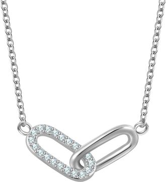 Glanzst&uuml;cke M&uuml;nchen Halskette - Sterling Silber Halskette Zirkonia - Gr. unisize - in Silber - f&uuml;r Damen