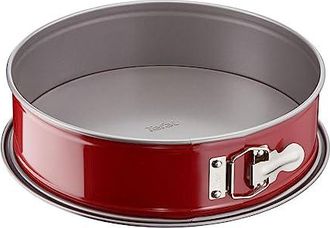 T-fal J 1641314 Delibake Moule A Charnière 25 cm Acier Rouge Carbone