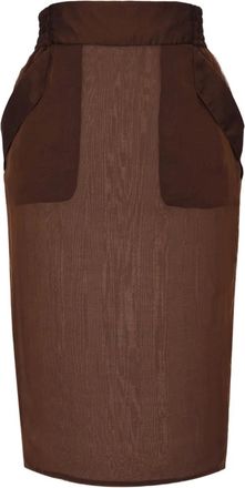 Saint Laurent Semi-transparenter Rock - Braun