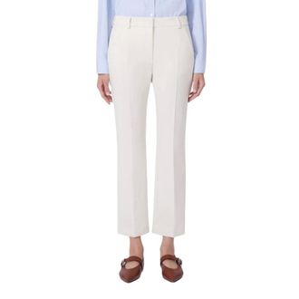 Max Mara Femme, Pantalons, Blanc, Taille: 34 FR Rana Pantalons