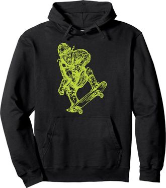 Seembo Gorilla Skater Skateboarding AFFE Skating Skateboard Pullover Hoodie