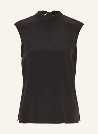 HUGO BOSS Schluppenbluse Besei Aus Seide schwarz