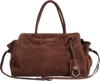 Prada Allusion Large Suede Bag