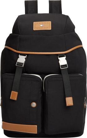 Tommy Hilfiger Herren Th Casual Flag Backpack Am0am14143 Rucksack, Black (Black)