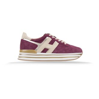 Hogan Wildleder Ledersneaker mit Schn&uuml;rung - - Shoes - Damen - Lila - 35 1/2 EU