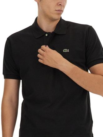 Lacoste Slim-Fit Cotton Polo Shirt - Black