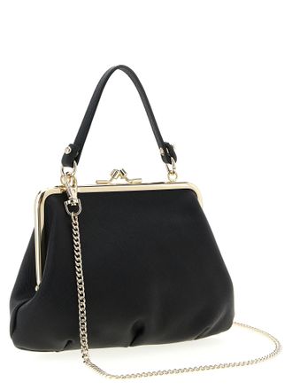 Vivienne Westwood Womens Top Handle Bag Black Cow Leather
