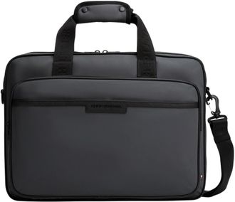 Tommy Hilfiger Herren Laptoptasche Repreve mit Trolley-Riemen, Grau (Dark Grey), Einheitsgr&ouml;&szlig;e