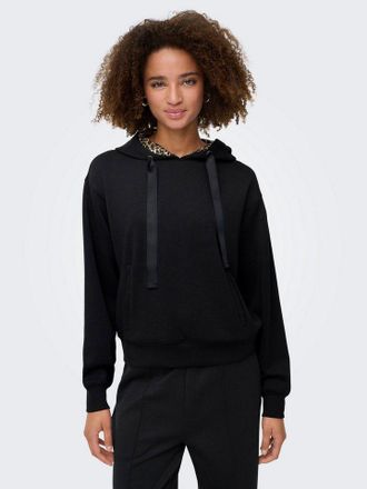 Only Kapuzensweatshirt ONLALINA LIFE LEO DETAIL HOOD BOX SWT