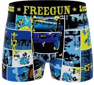 Freegun Boxer Homme Microfibre Lucky Luke (XXL, Lucky Blue)