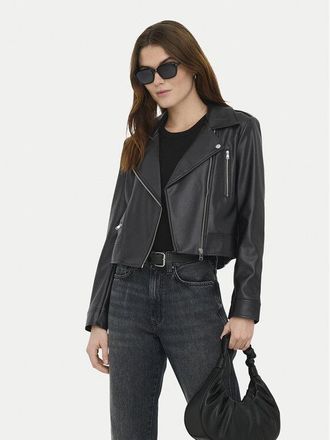 Only Jacke aus Kunstleder Carmen 15361396 Schwarz Regular Fit