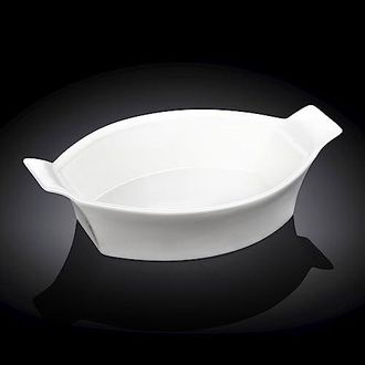 Wilmax England Wilmax WL-997009/A Porzellan Auflaufform, Weiss, 22cm Länge