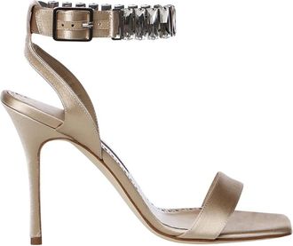 Manolo Blahnik Damen, Schuhe, Beige, 38 1/2 EUGr&ouml;&szlig;e