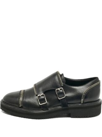 Giuseppe Zanotti Monk-Schuhe mit Rei&szlig;verschluss - Schwarz