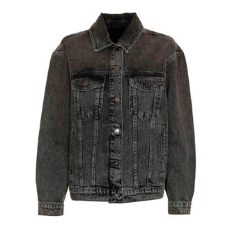 Anine Bing Homme, Vestes, Gris, Taille: S Veste en jean grise décontractée