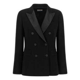 Alberto Biani Zweireihiger Blazer - - Jackets - Damen - Schwarzk - XS