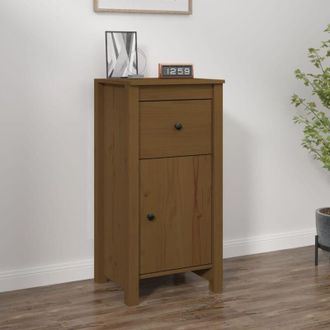 vidaXL Buffet Marron miel 40x35x80 cm Bois massif de pin