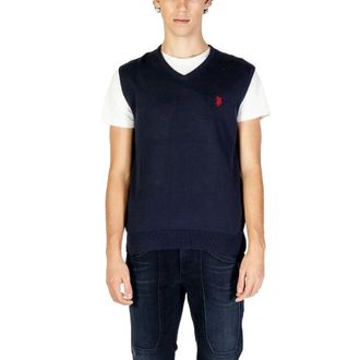 U.S.Polo Association Cotton Waistcoat Us40 174001 - - Knitwear - Herren - Blau - S