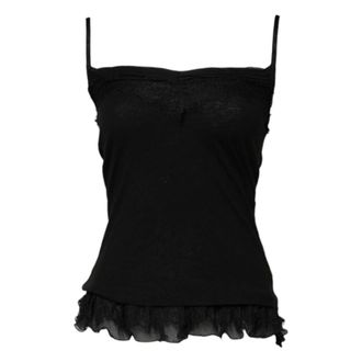 Ermanno Scervino Femme, Tops, Noir, Taille: 34 FR D&eacute;bardeur en Laine Noir