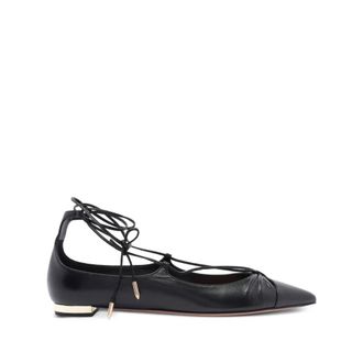 Aquazzura Chic Flat Sandalen - - Shoes - Damen - Schwarzk - 39 EU