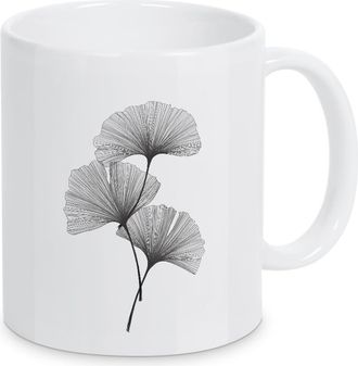artboxONE Tasse Ginkgo von Cats and Dotz - Kaffeetasse Natur