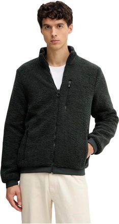 Geox Homme, Sweatshirts et sweats &agrave; capuche, Vert, Taille: S Veste zipp&eacute;e r&eacute;versible