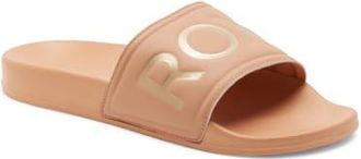 Roxy Sandales Slippy II pour femme, Beige foncé, 37 EU