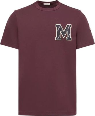 Moncler Homme, Tops, Rouge, Taille: 2XL T-shirt SS