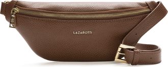 Lazarotti Bologna Leder G&uuml;rteltasche Damen | l&auml;ngenverstellbarer Tragegurt | gro&szlig;e Bauchtasche 31 cm