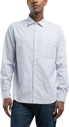 Replay Herren M4144 Hemd, 579 Sky Grey, XXL