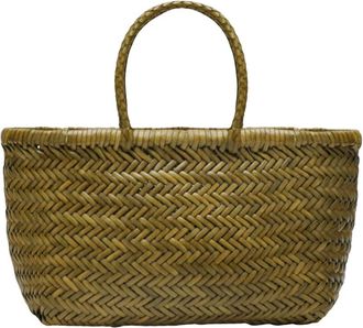 Dragon Diffusion Femme, Sacs, Vert, Taille: ONE Size Borsa a mano in pelle intrecciata