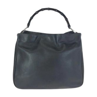 Gucci Pre-owned Bamboo Leder 2-Wege-Tasche - - Pre-owned - Damen - Schwarzk - ONE SIZE