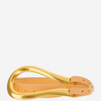 Bottega Veneta Calfskin Belt - Beige
