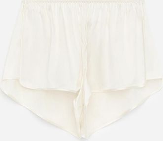 Arket Shorts Aus Stretch-Seide -Wei&szlig;