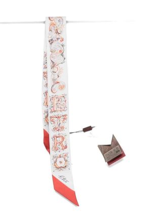 Etro Etro T&uuml;cher & Schals - Silk Scarf With Baroque-Inspired Multicolour Patte - Gr. unisize - in Beige - f&uuml;r Damen