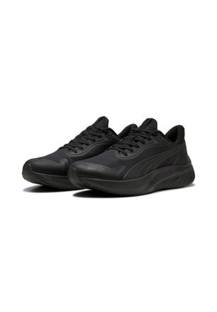 Puma Unisex Pounce Lite PTX Stra&szlig;en-Laufschuh, Schwarz-flach, Dunkelgrau, Gr&ouml;&szlig;e 42, Puma Schwarz, flach, dunkelgrau, 42 EU