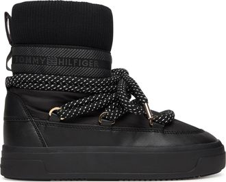 Tommy Hilfiger Schneeschuhe Tommy Hilfiger Snow Boot Water Repellent FW0FW09260 Schwarz