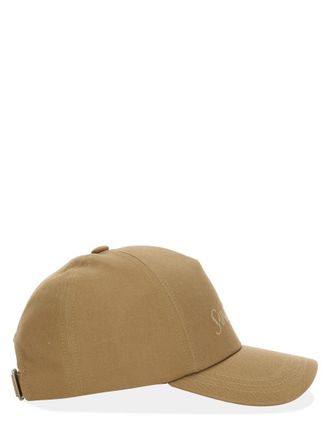 Saint Laurent 778063_3YP199700 Cotton-Linen Blend Baseball Cap - Beige