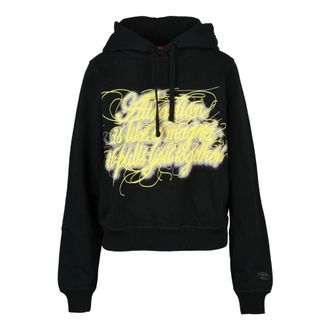 Diesel Femme, Sweatshirts et sweats &agrave; capuche, Noir, Taille: 38 FR Felkpa Sweat &agrave; capuche