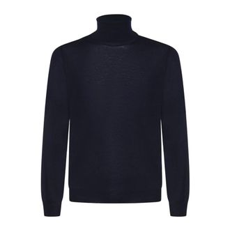 Mauro Ottaviani Wollrollkragenpullover - - Knitwear - Herren - Blau - M