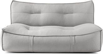Konsimo Gartensofa LOVIA Loungesofa, Gartenm&ouml;bel, Sofa 2-Sitzer, Premiumqualit&auml;t aus EU hochwertiger Sitzkomfort, mit integrierter Schutzh&uuml;lle, wetterbest&auml;ndi