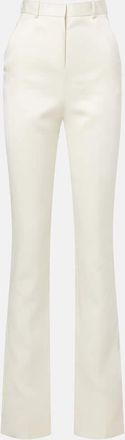 Calvin Klein High-Rise-Hose Lucia aus Wolle und Seide