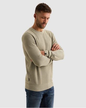 PME Legend Rundhalspullover mit Logo Stickerei