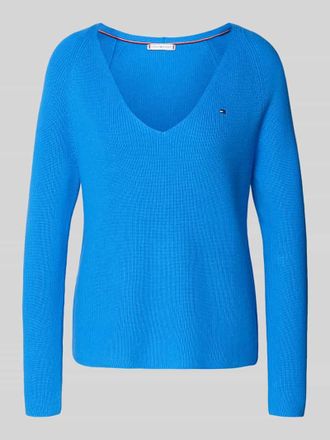 Tommy Hilfiger Regular Fit Strickpullover aus reiner Baumwolle