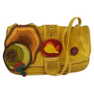Miu Miu Pre-owned Leder Schultertasche - - Pre-owned - Damen - Gelb - ONE SIZE