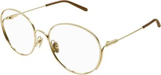Chlo&eacute; unisex, Accessoires, Jaune, Taille: 53 MM Metal Optical Frame