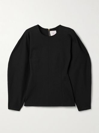 Carolina Herrera Haut En Mailles Point De Rome Arc - Noir