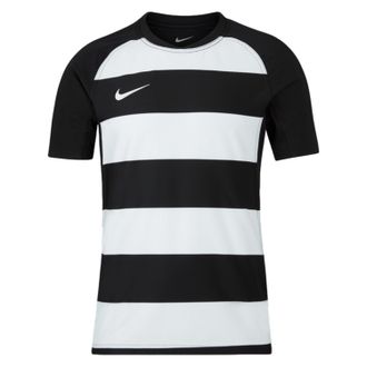 Nike T-Shirt f&uuml;r Herren, Rundhalsausschnitt, Rugby, Raglan&auml;rmel (Schwarz/Wei&szlig;)