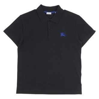 Burberry Homme, Tops, Noir, Taille: XL Polo en Piqu&eacute; de Coton
