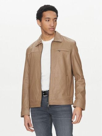 Mustang Jeans Mustang Lederjacke Essen Veg 310-24-060 Braun Regular Fit